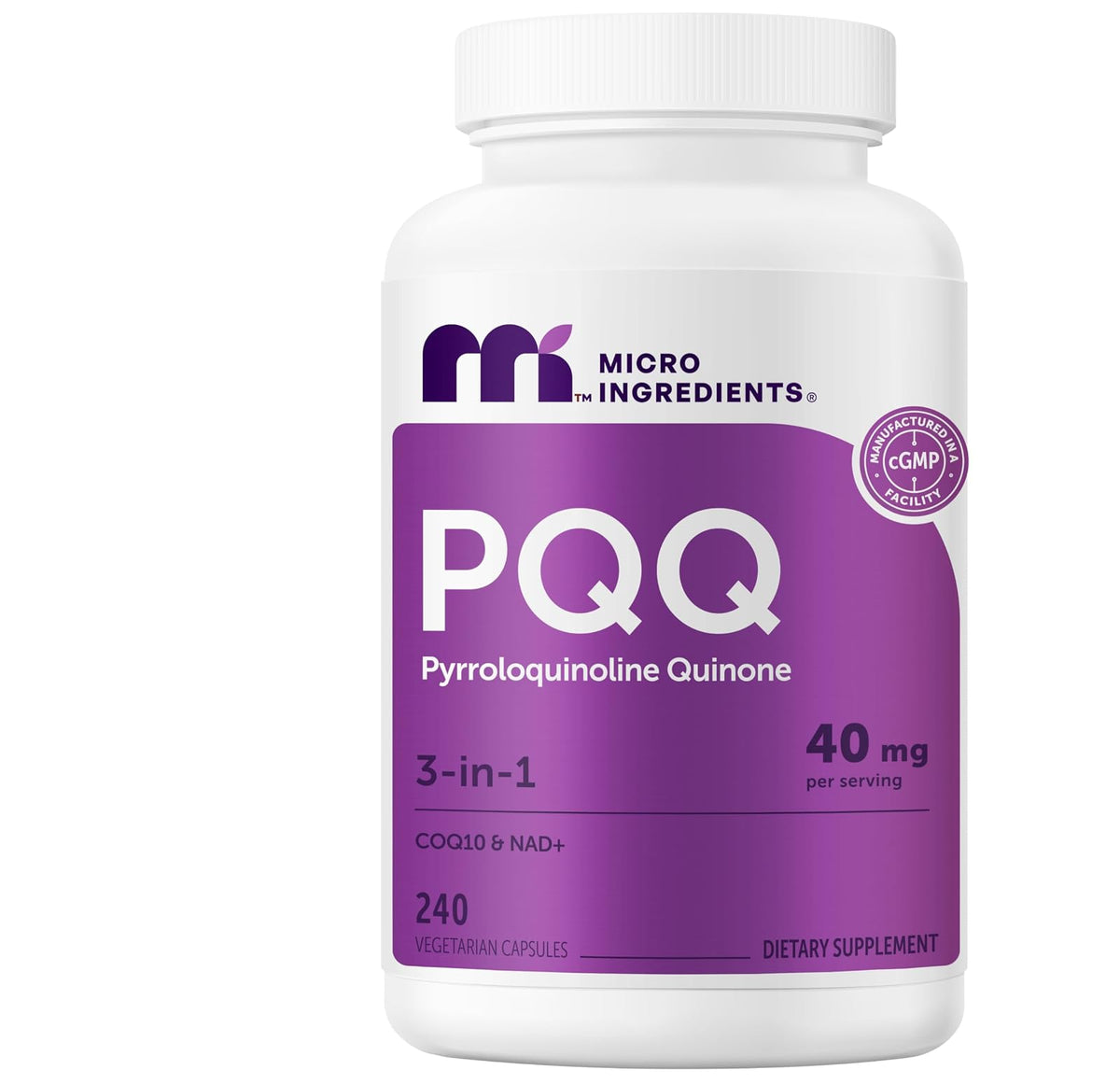 Micro Ingredients PQQ vegetarian capsules