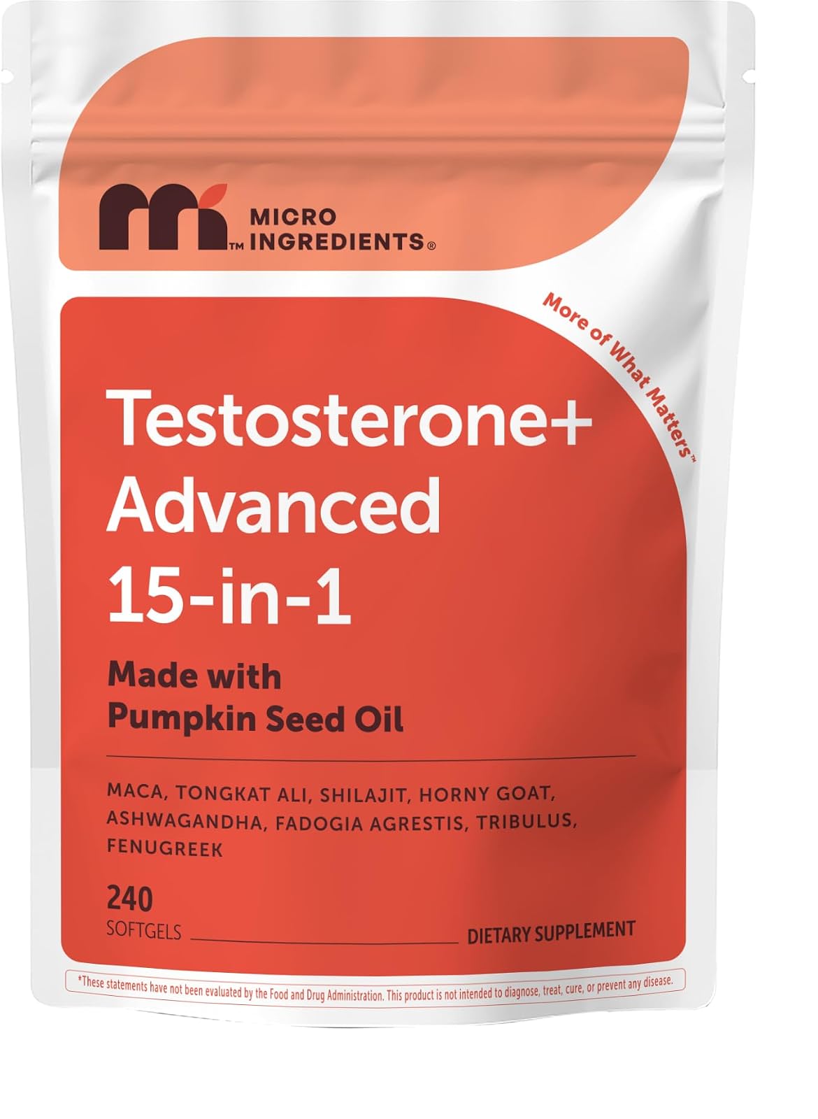 Micro Ingredients testosterone booster softgels