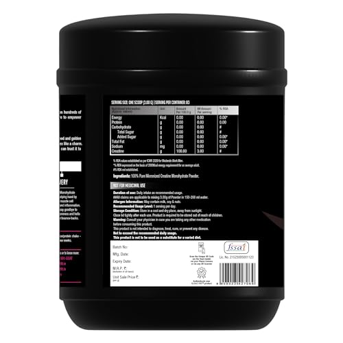 Micronized creatine for better results