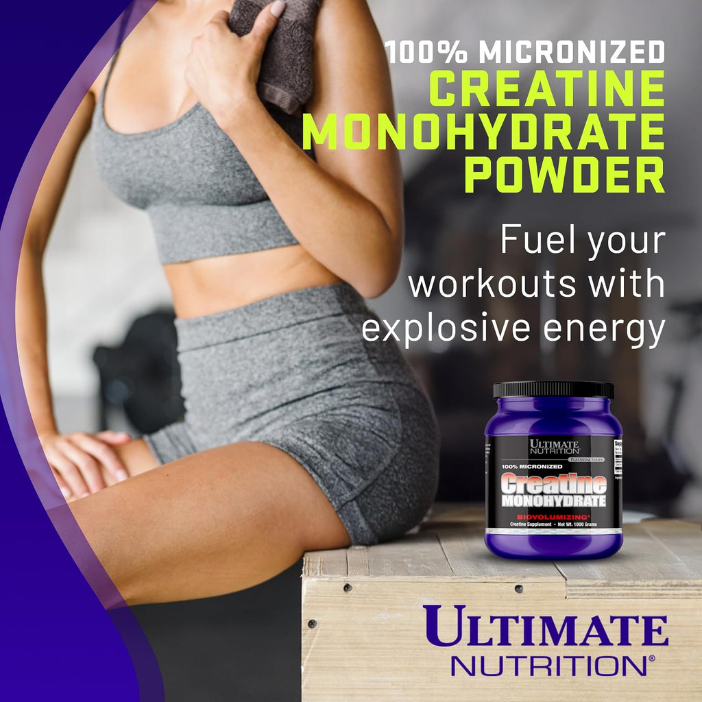 Micronized creatine for enhanced performance