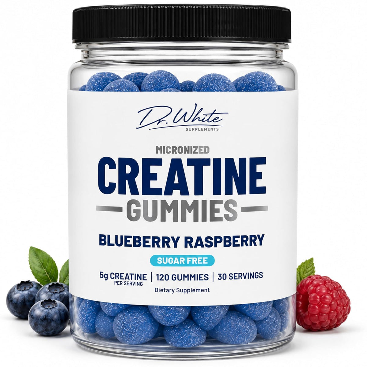 Micronized creatine gummies for energy