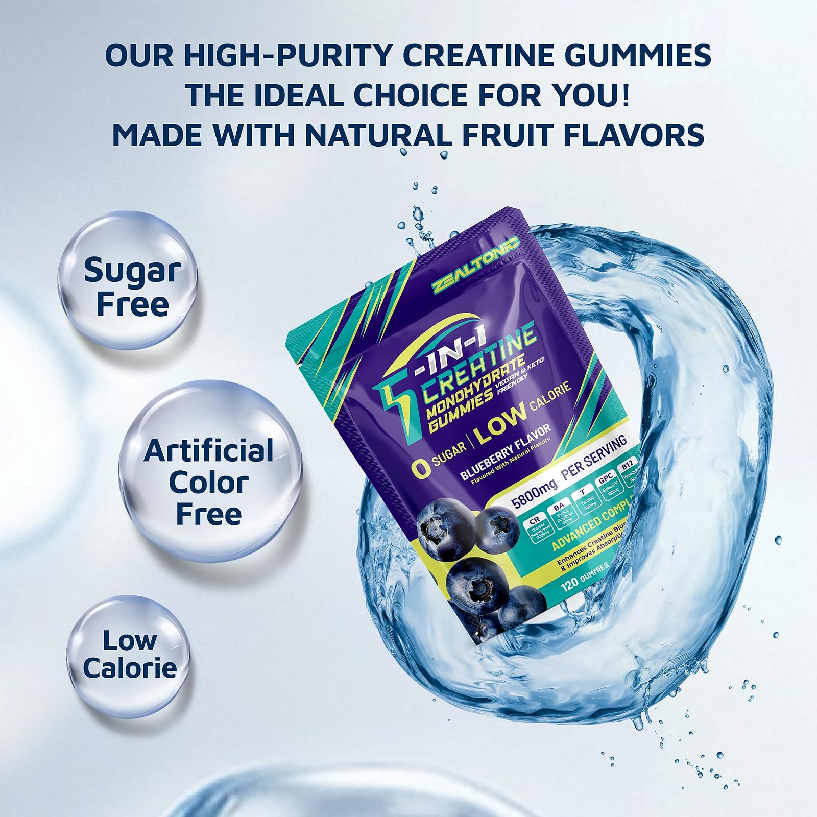 micronized creatine gummies for muscle growth