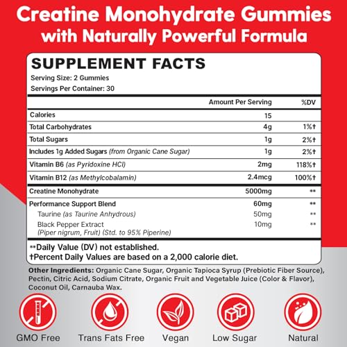 micronized creatine gummies for workouts
