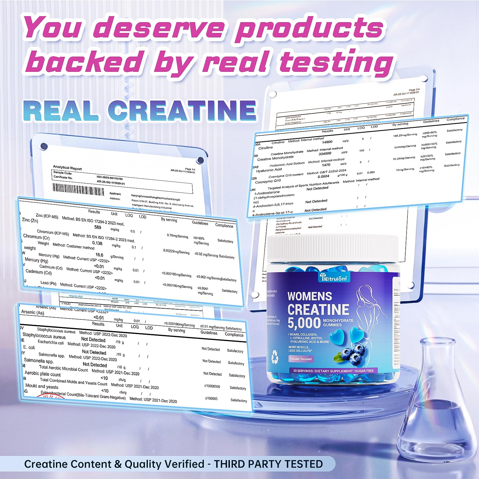micronized creatine in gummy form