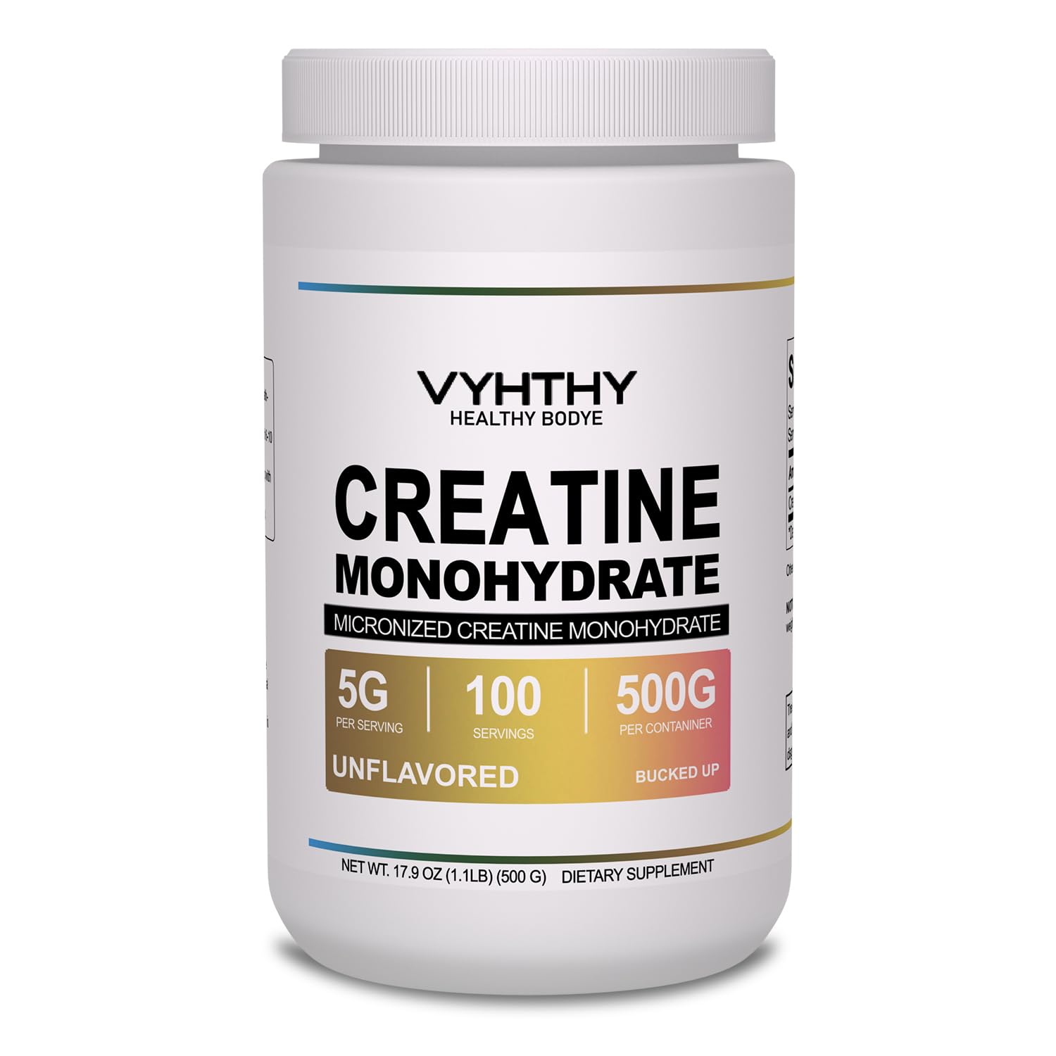 Micronized creatine monohydrate powder for energy