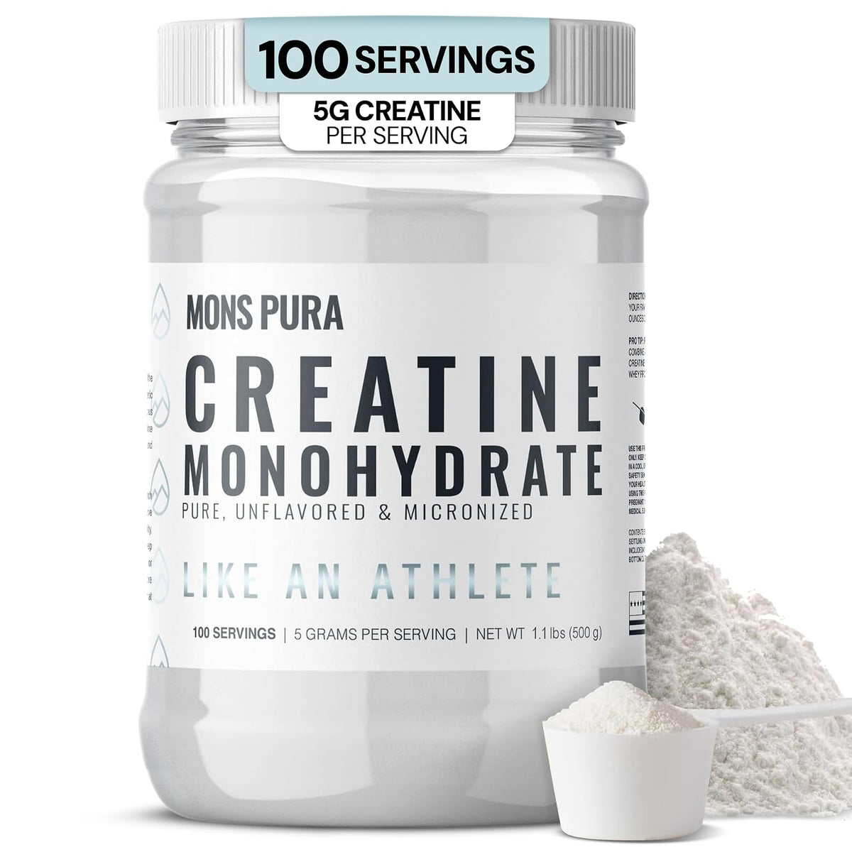 Micronized creatine monohydrate powder