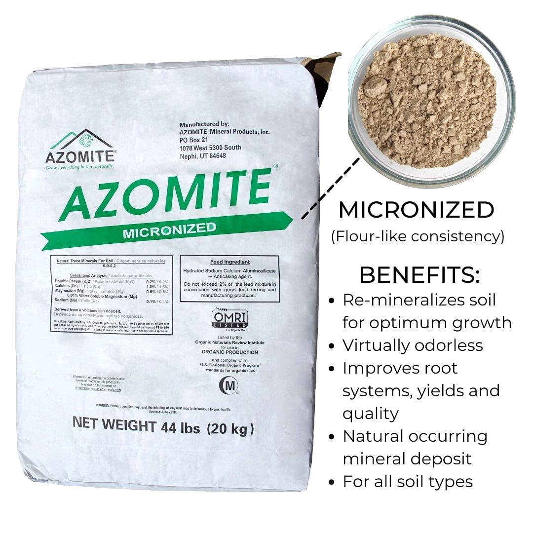 Micronized trace mineral powder for plants