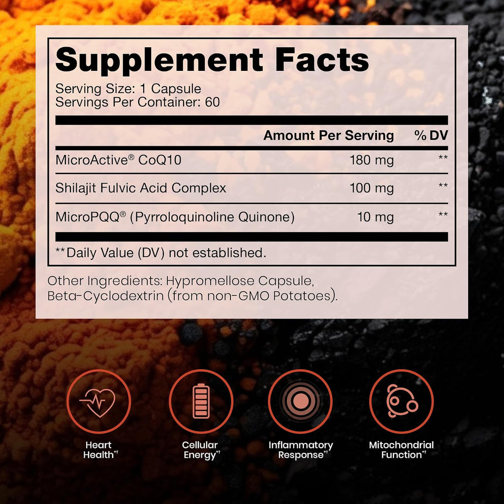 microPQQ and shilajit benefits