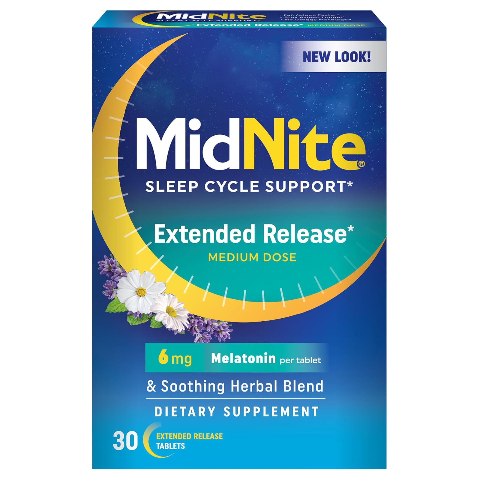 MidNite melatonin 6 mg tablets