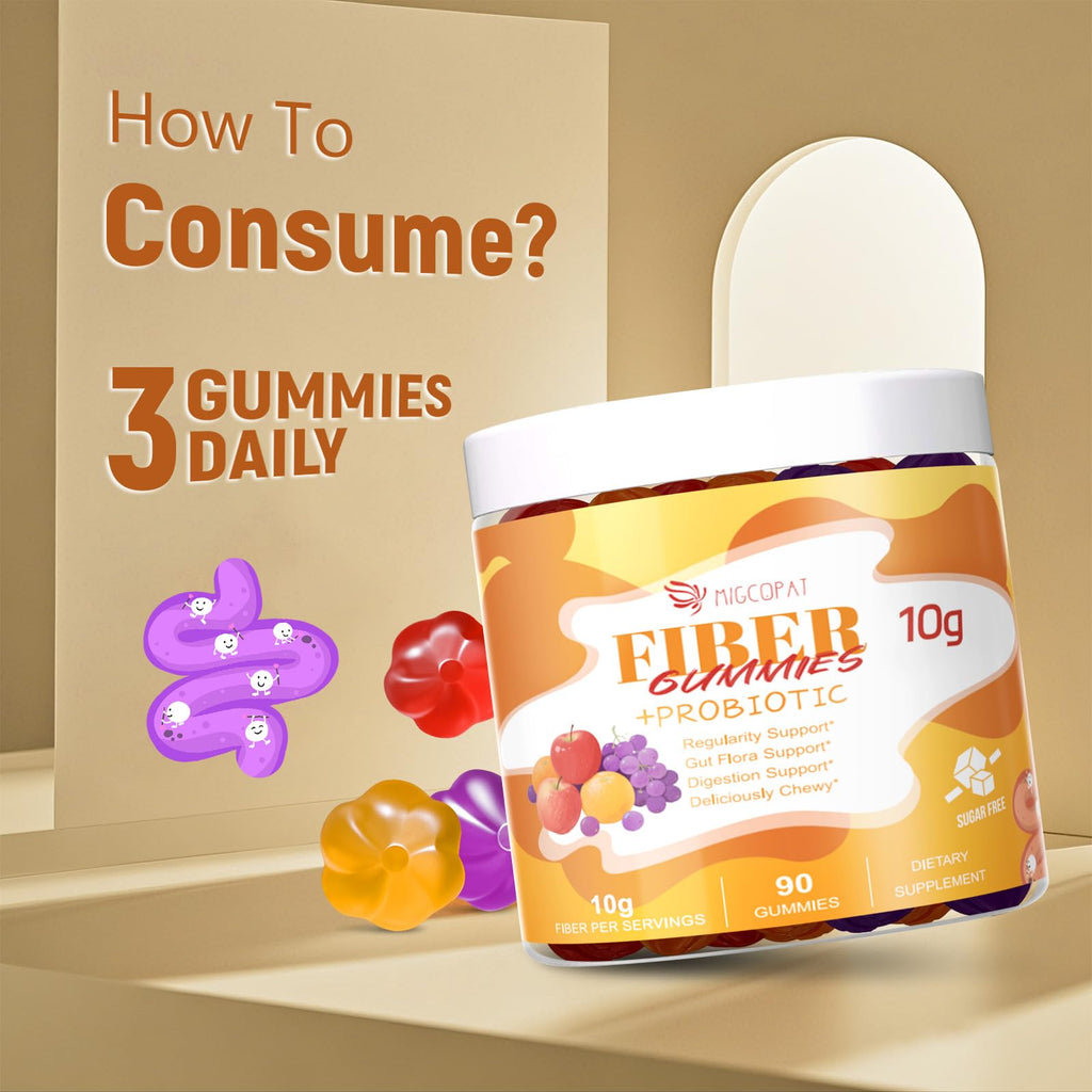 Migcopat digestive health fiber gummies
