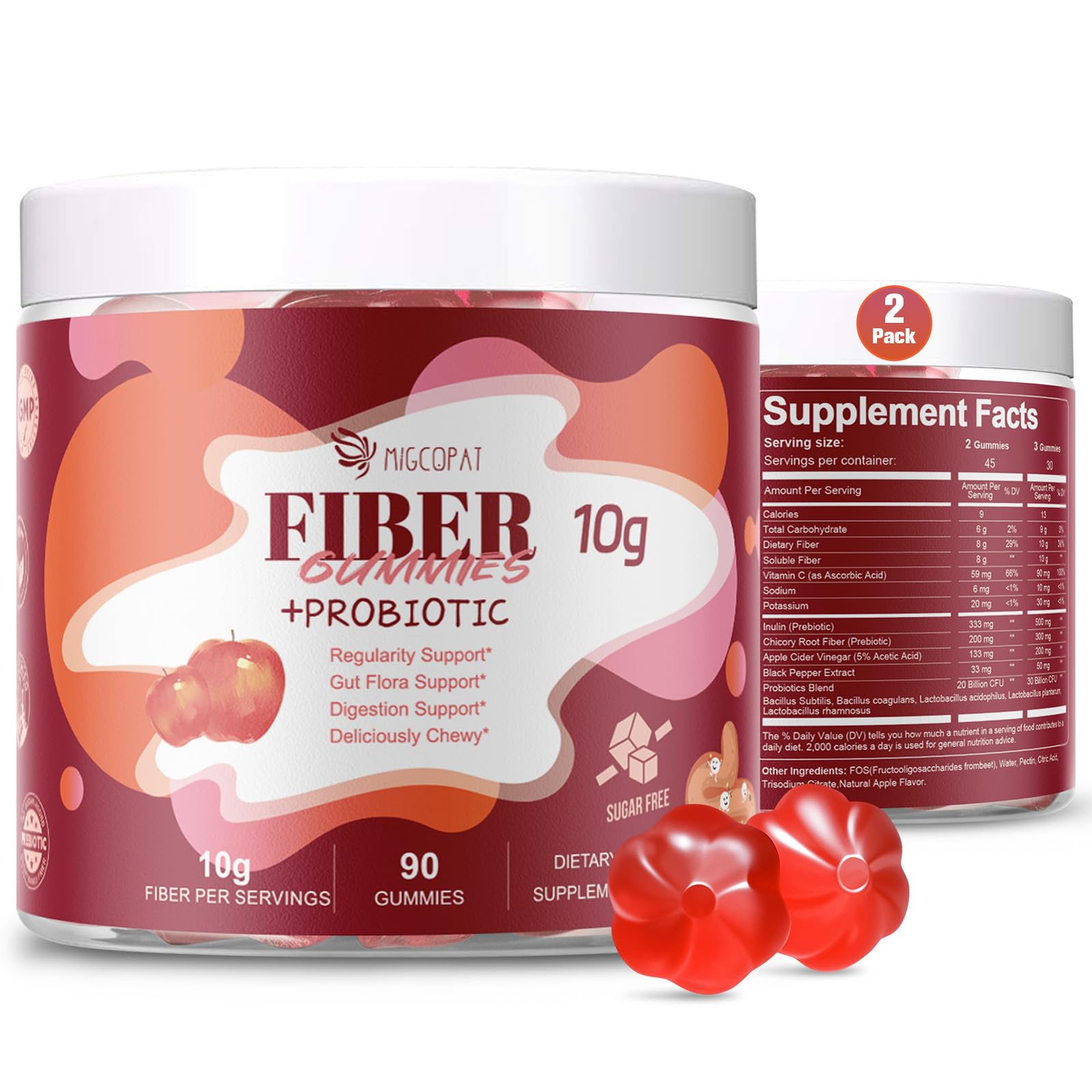 Migcopat Fiber Gummies for digestion