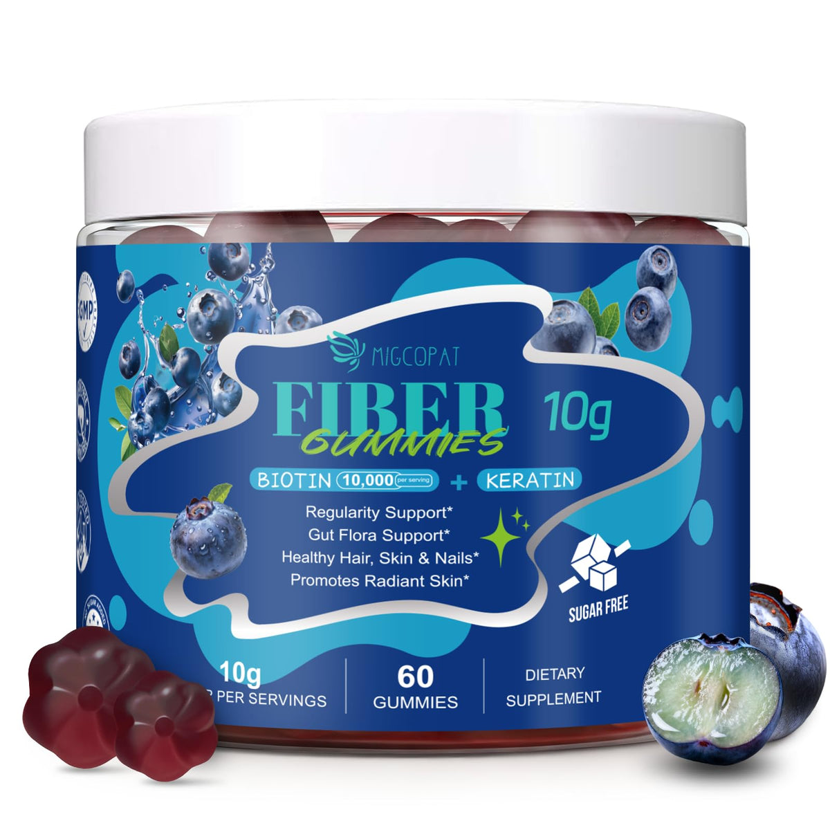 Migcopat Fiber Gummies for digestive health