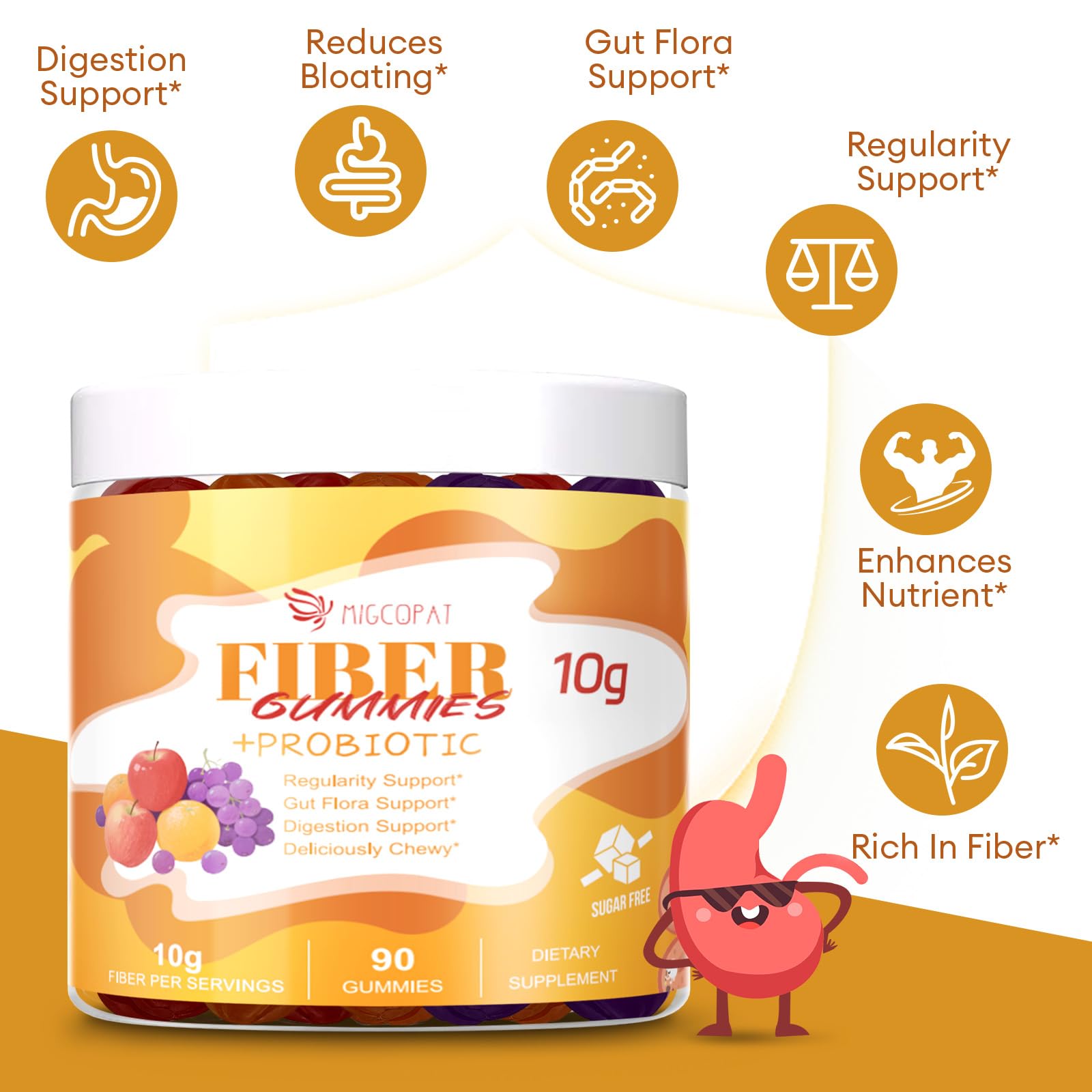 Migcopat gummies for gut health