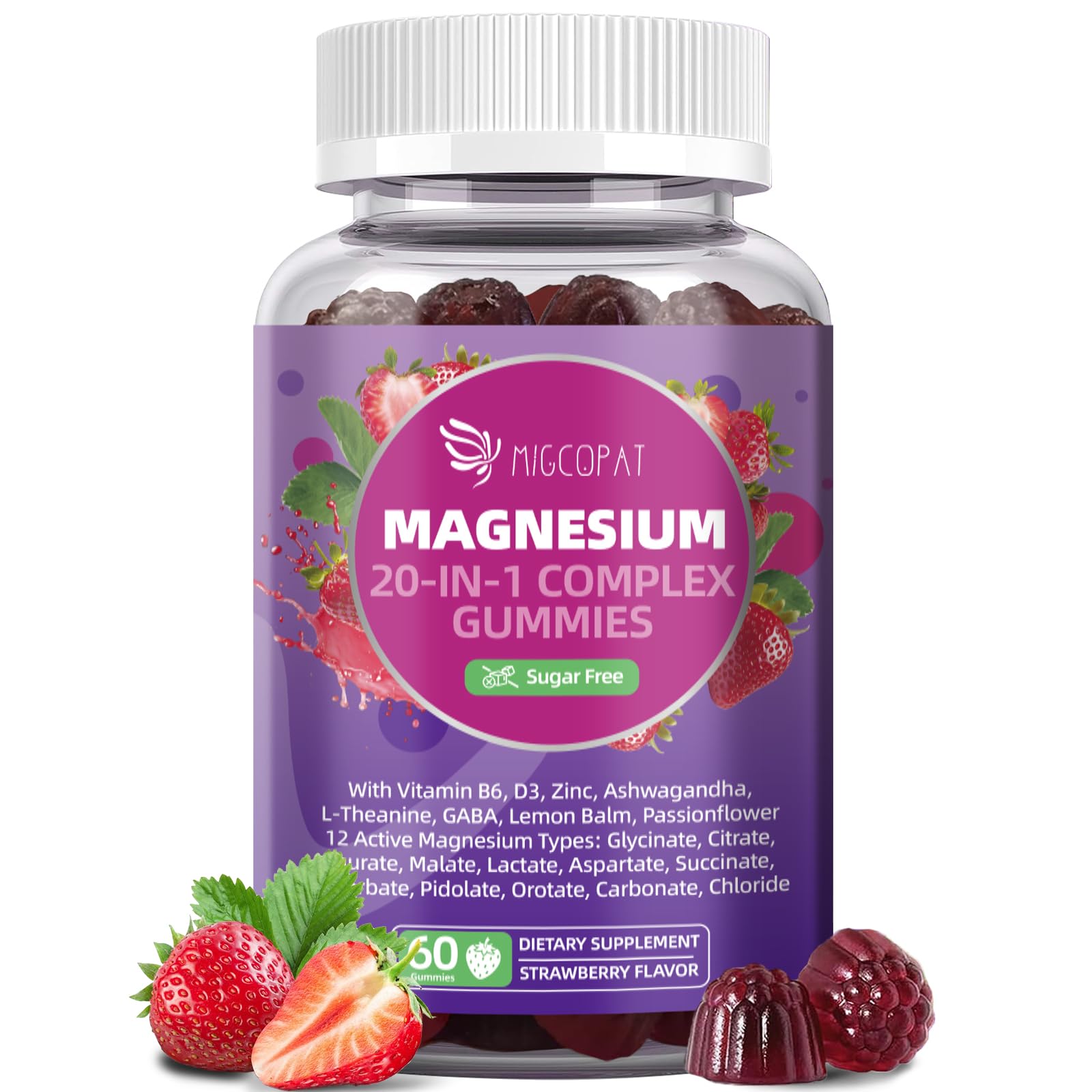 Migcopat magnesium gummies for relaxation