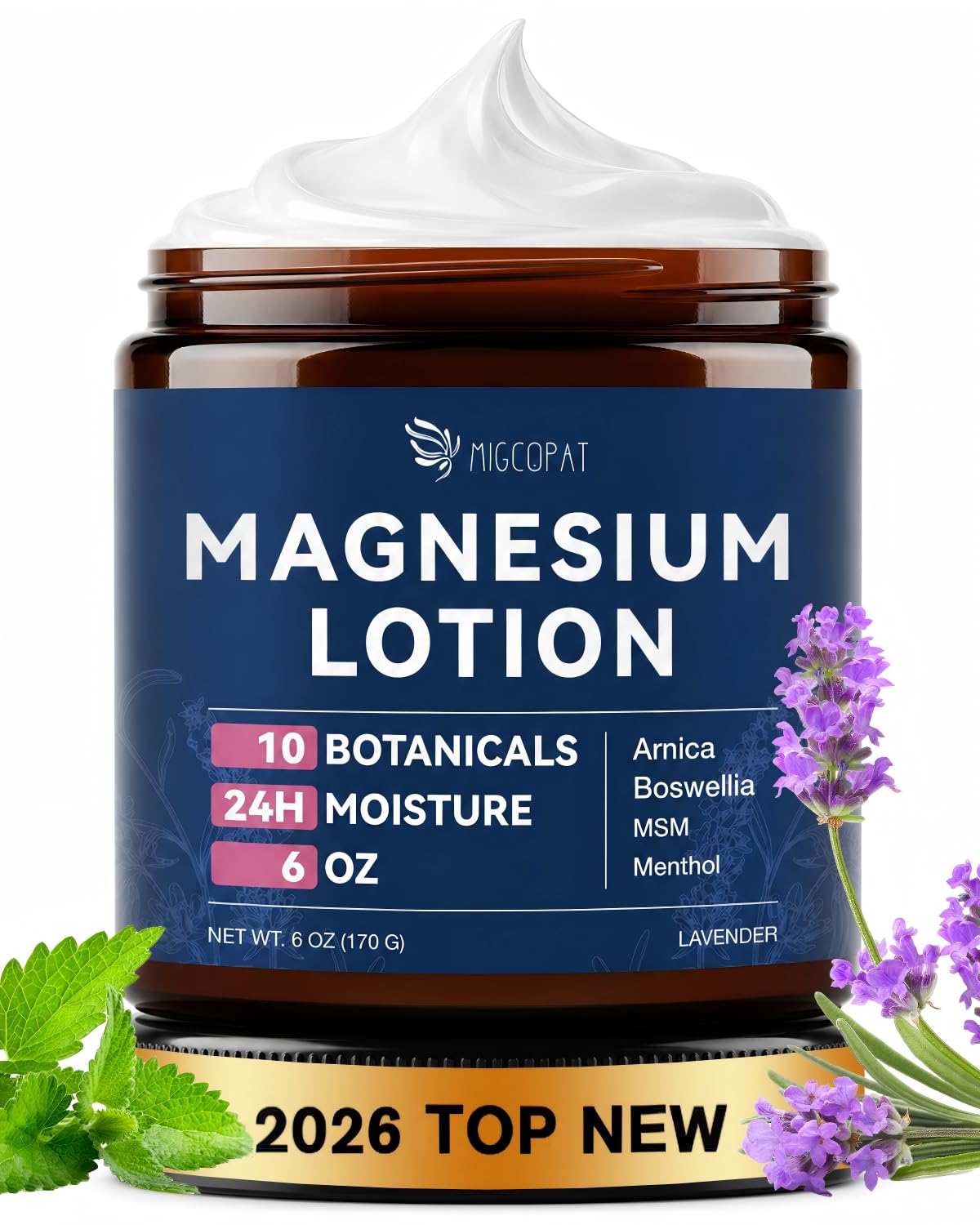 Migcopat magnesium lotion for muscle relief