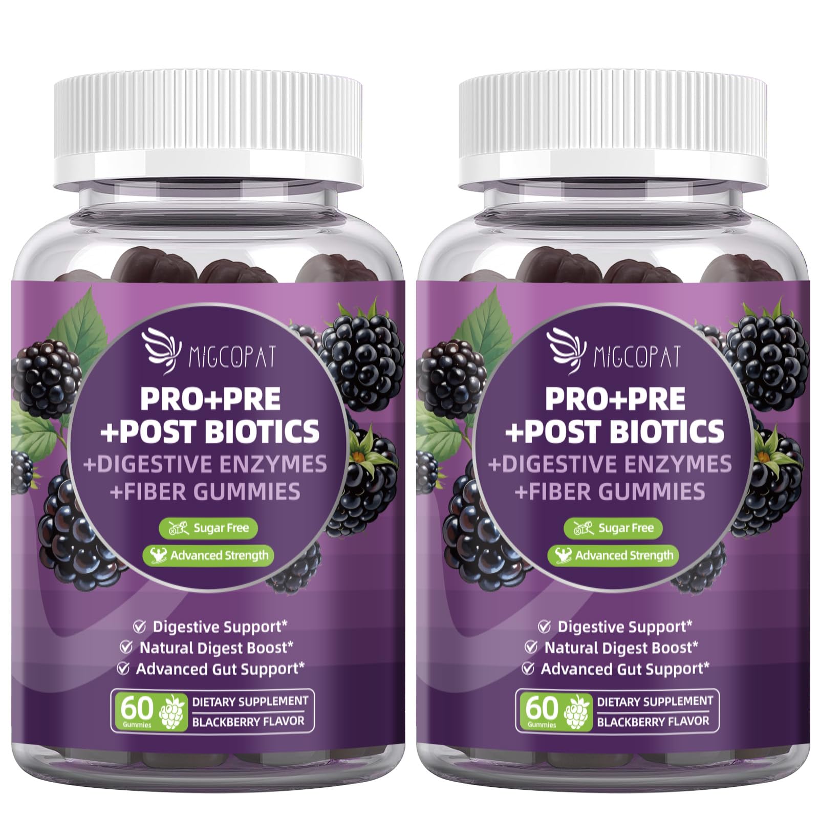 Migcopat probiotics gummies for digestive health