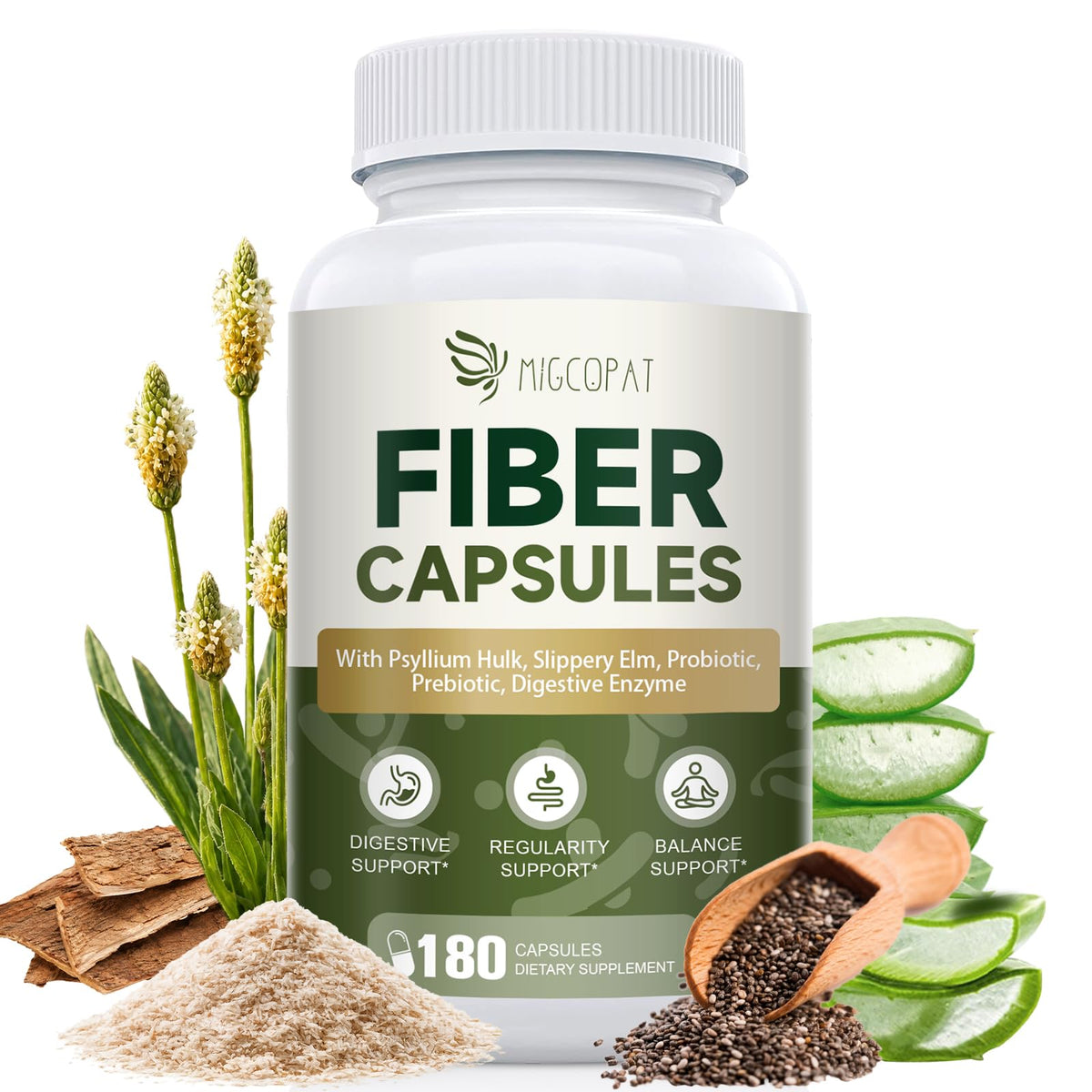 Migcopat Psyllium Husk Fiber capsules