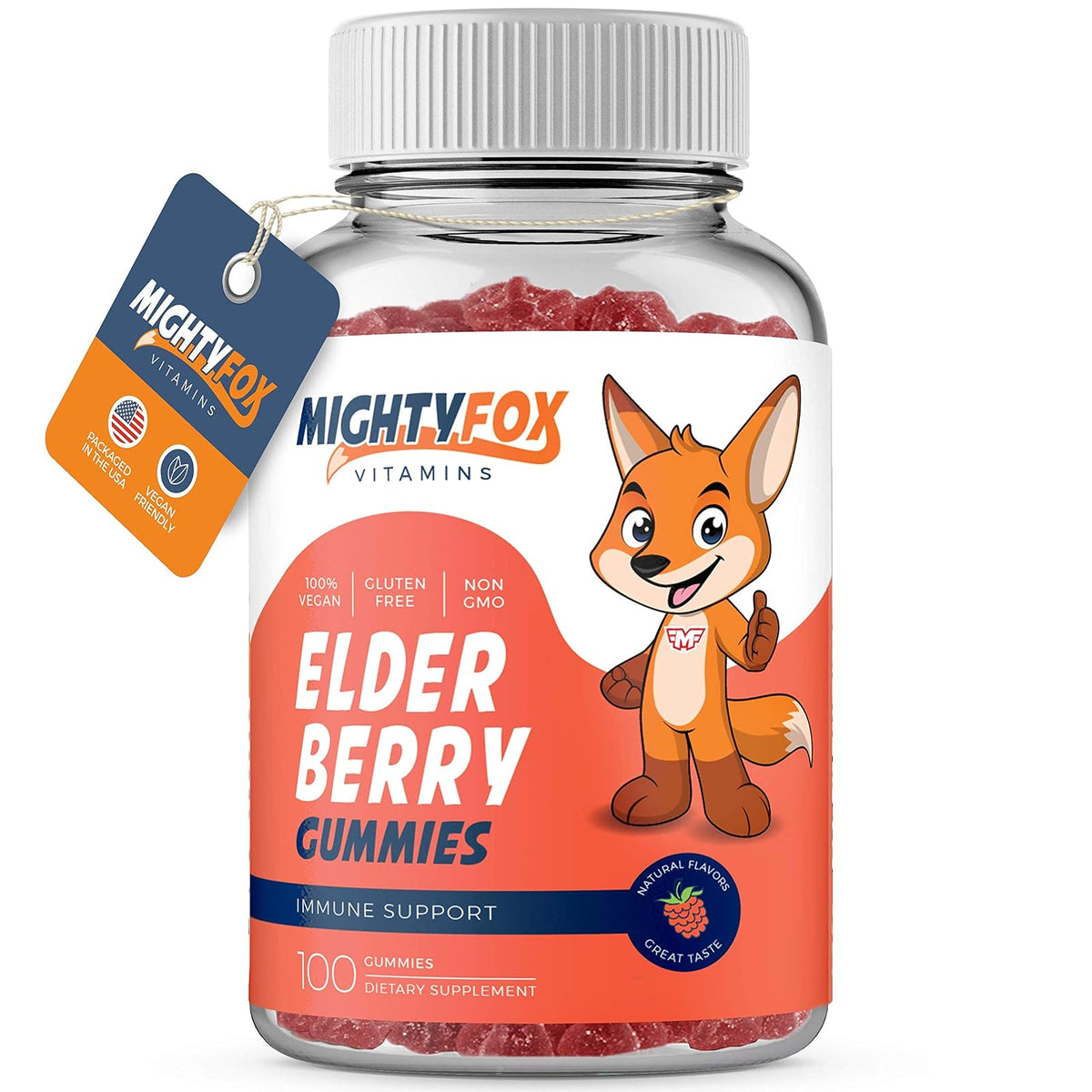 Mighty Fox elderberry gummies for kids