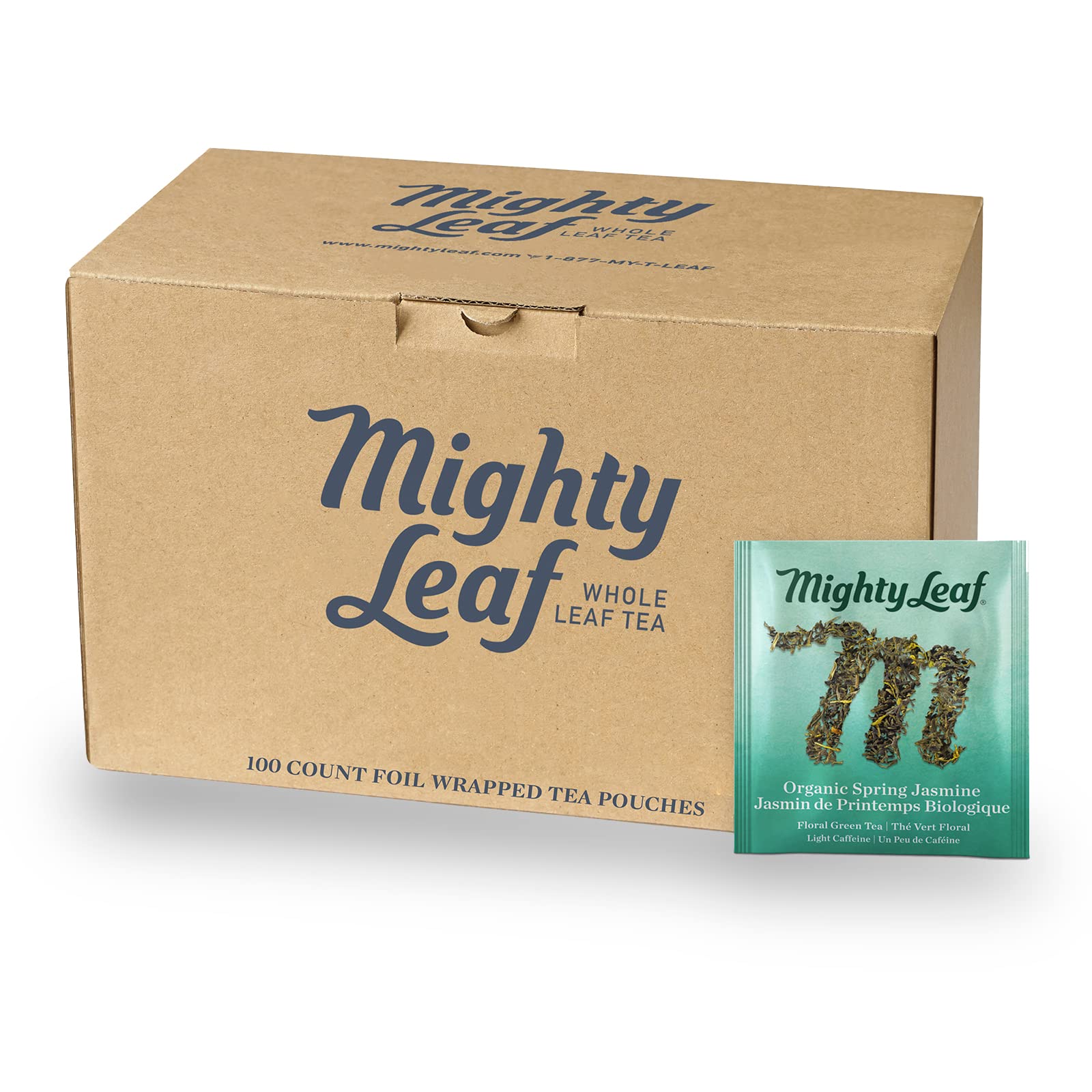 Mighty Leaf green tea pouches