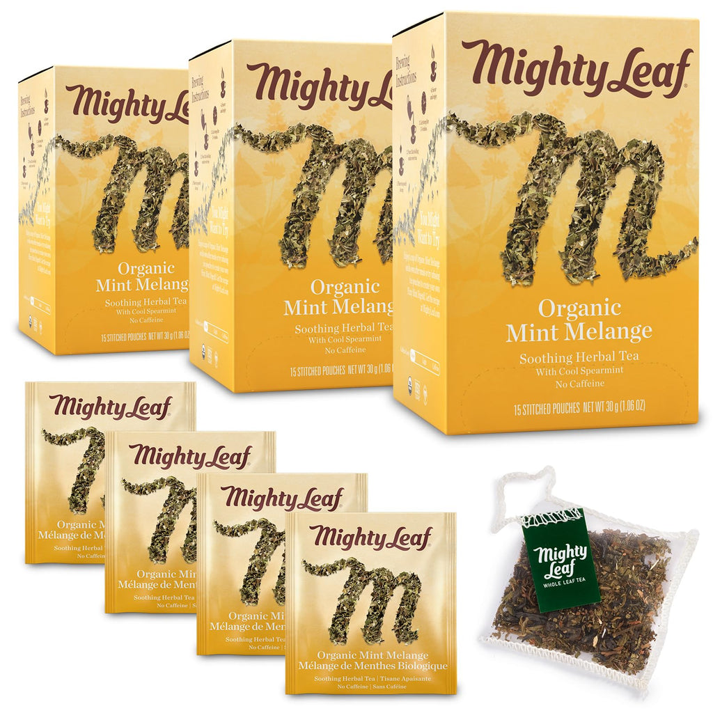 Mighty Leaf organic mint melange tea