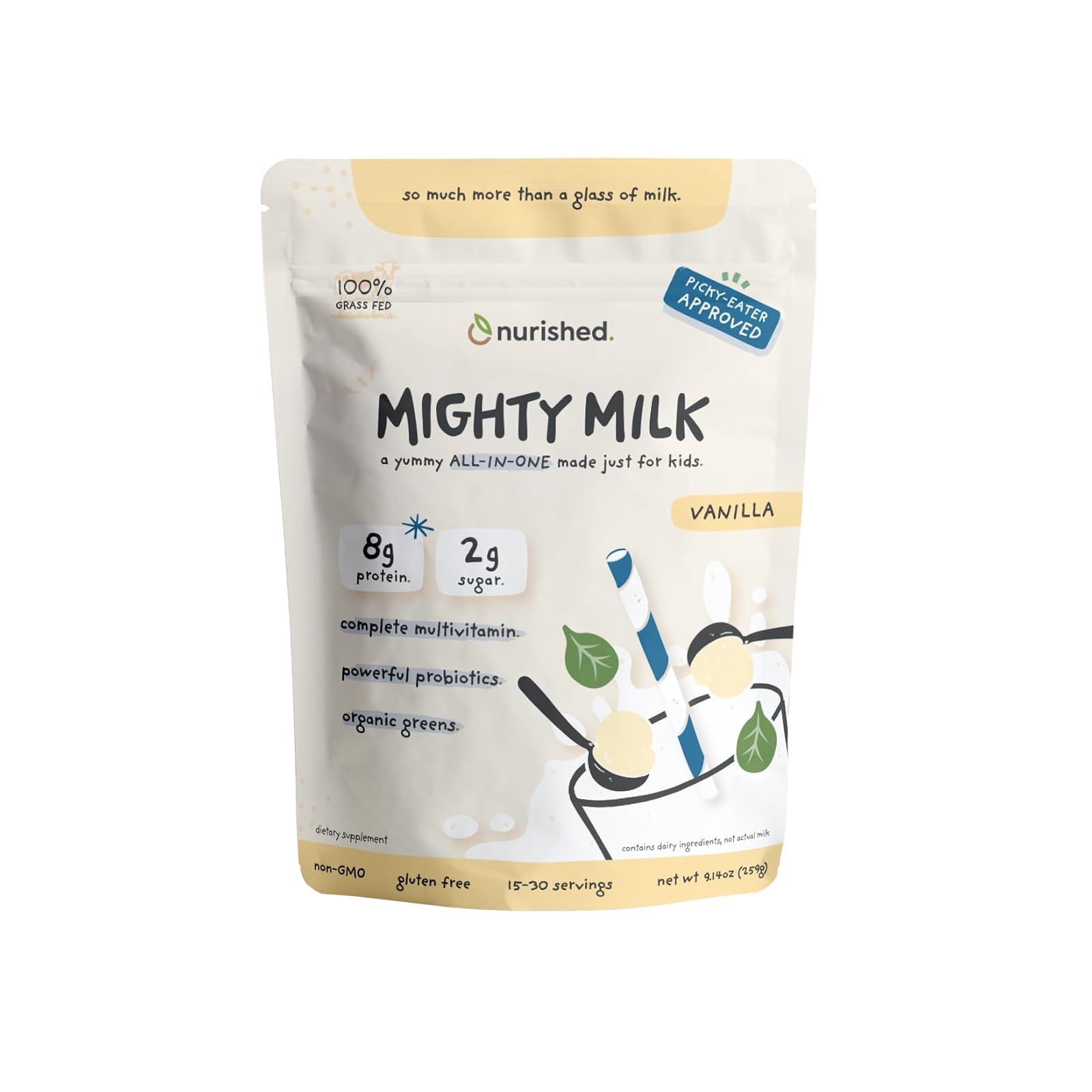 Mighty Milk vanilla protein powder