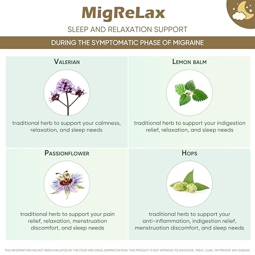 MigReLax sleep supplement with natural ingredients