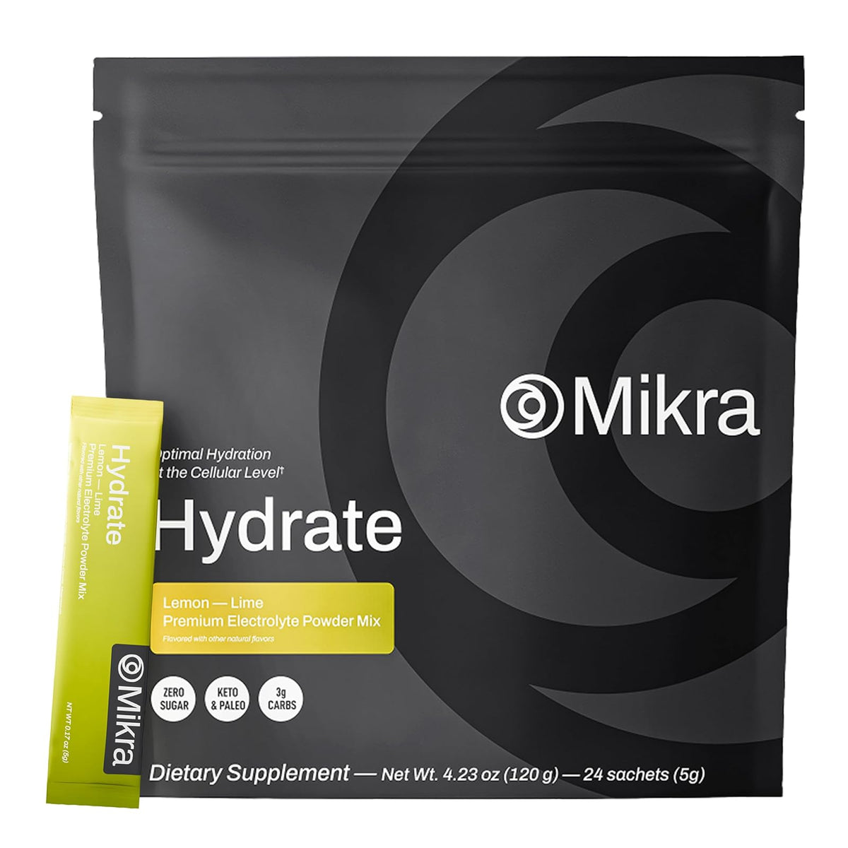 Mikra Hydrate electrolytes powder packets