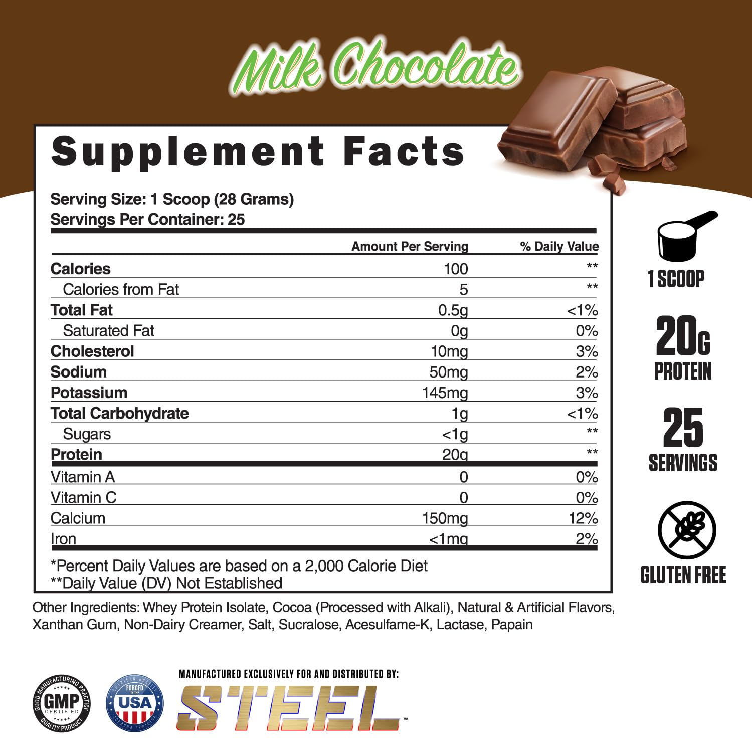 milk chocolate whey protein powder