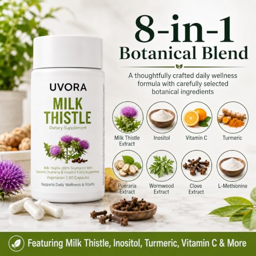 Milk Thistle 500 mg herbal supplement