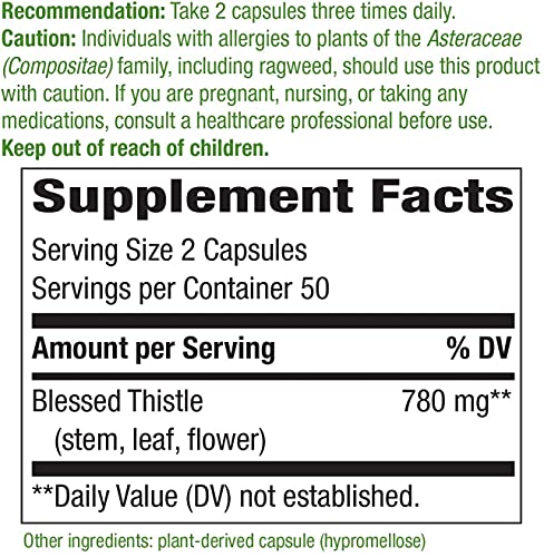 milk thistle 780 mg vegan capsules