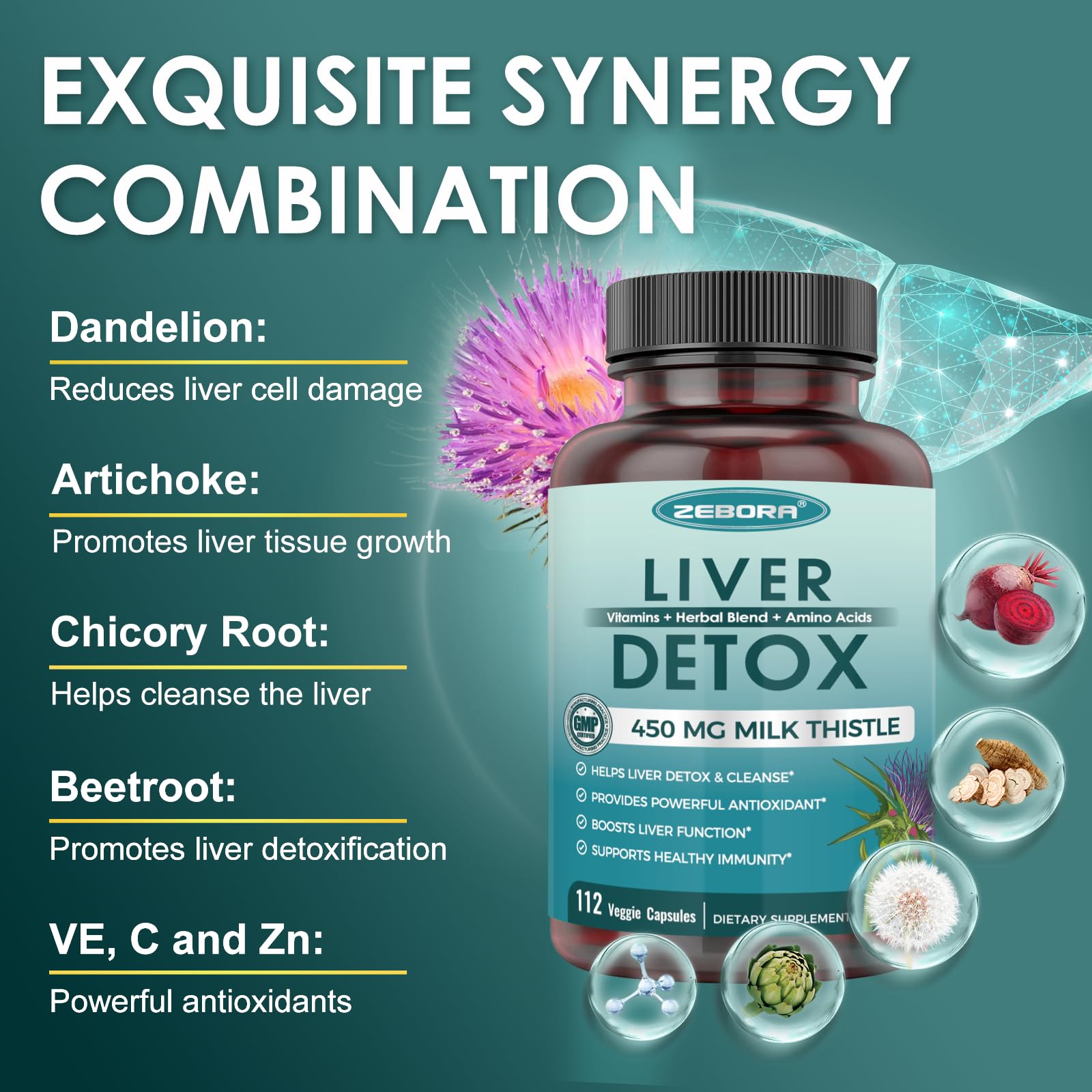 milk thistle and choline combination