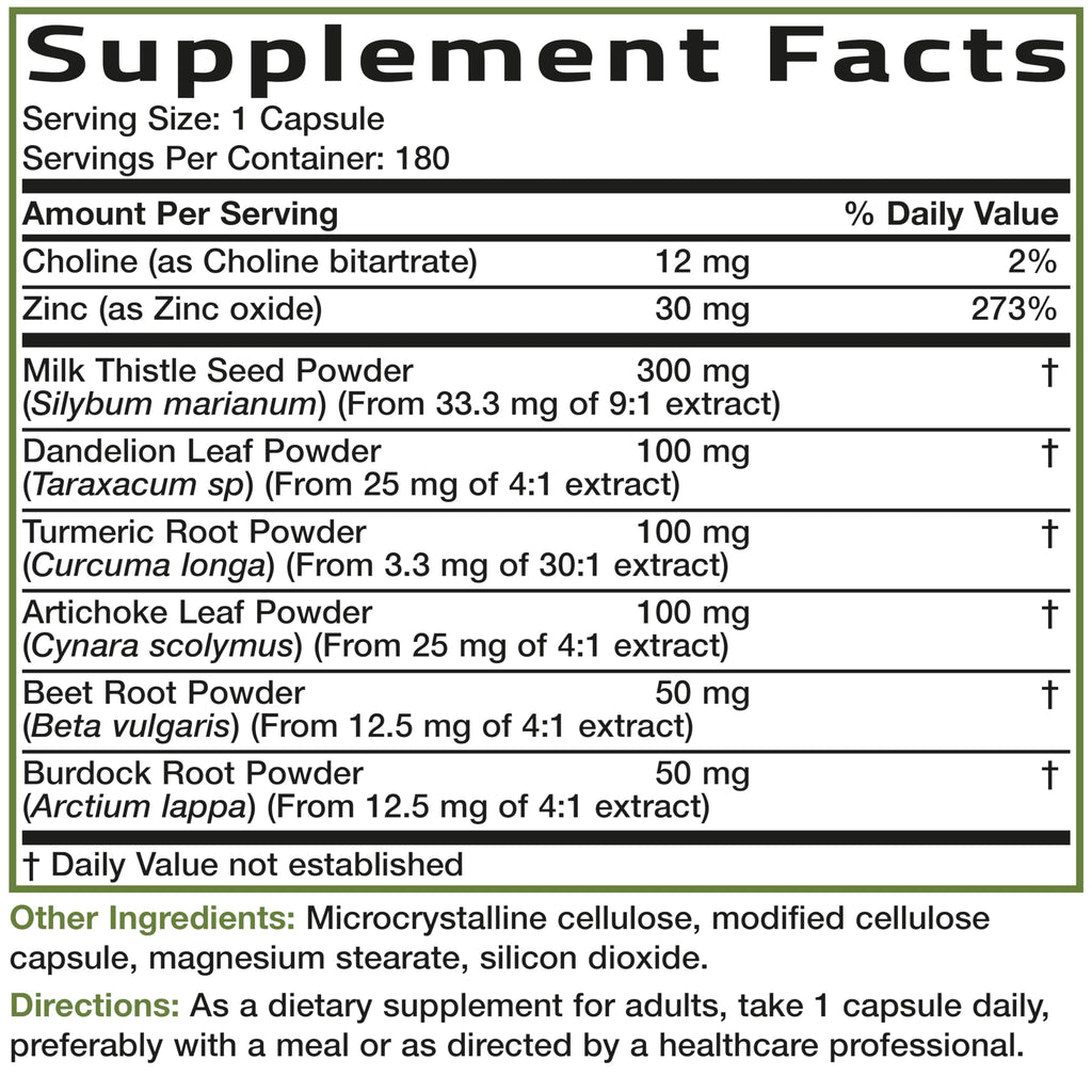 Milk thistle and choline for liver care