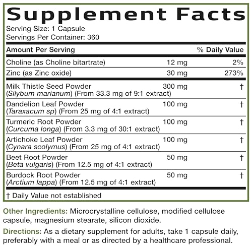Milk thistle and choline for liver support