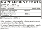milk thistle and dandelion blend