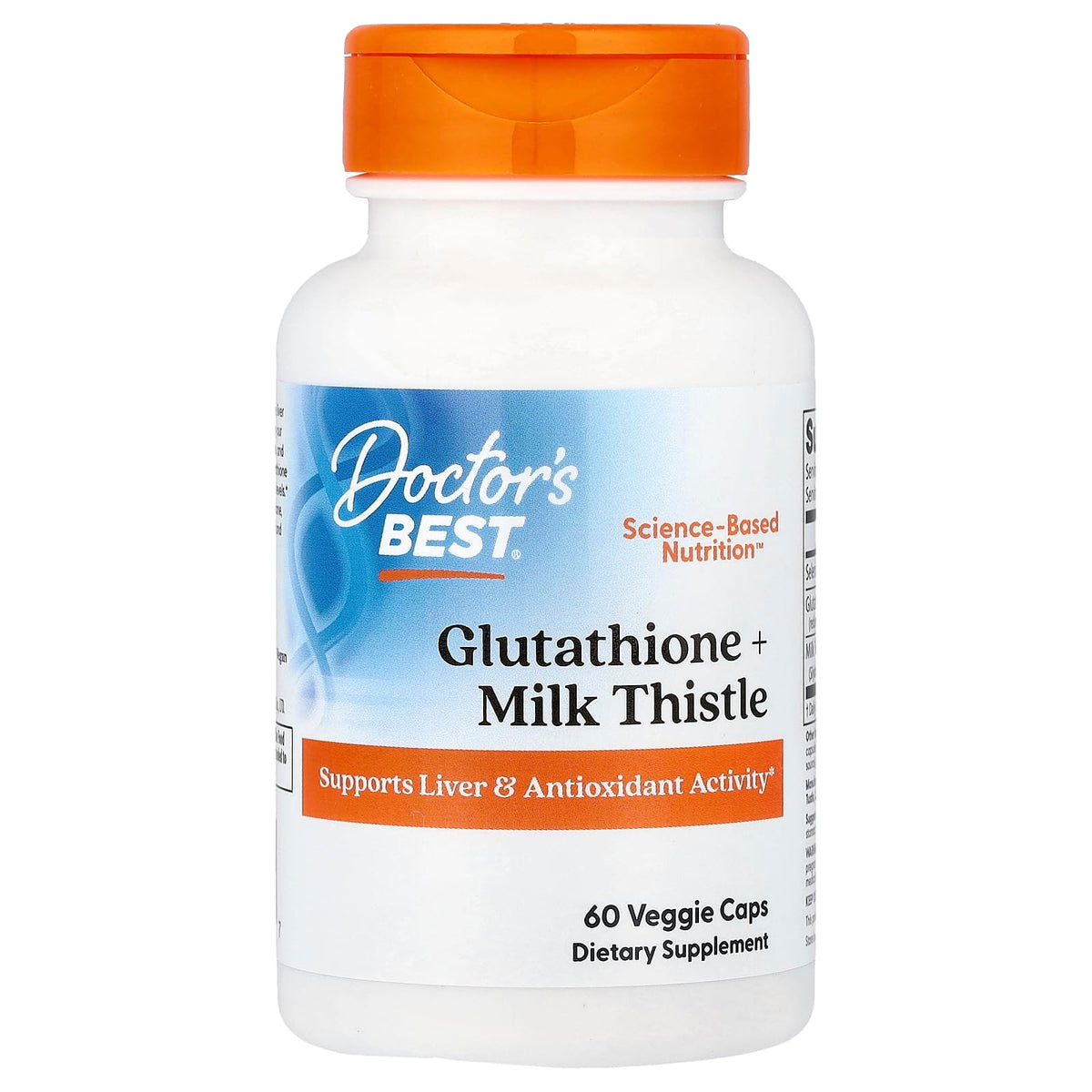 milk thistle and glutathione capsules