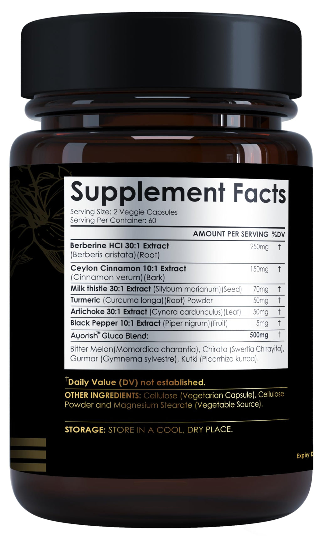 Milk thistle and turmeric capsules