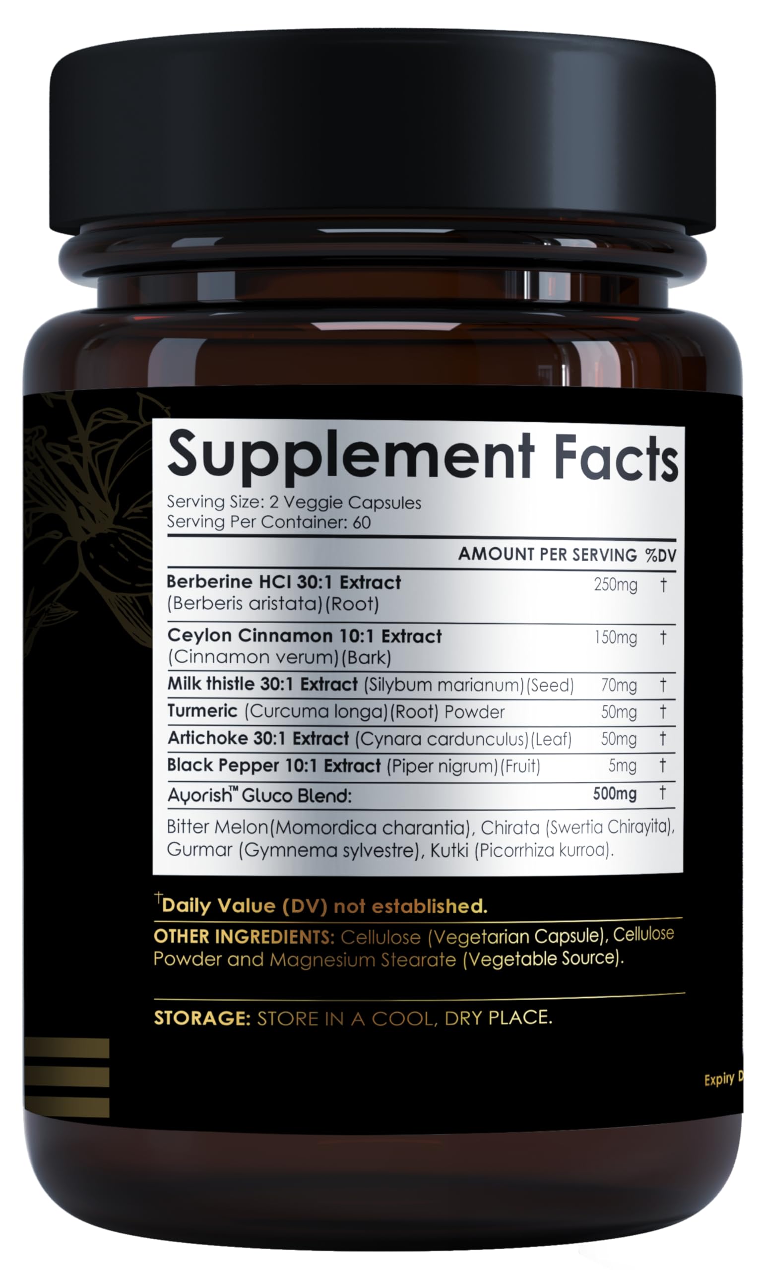 Milk thistle and turmeric capsules