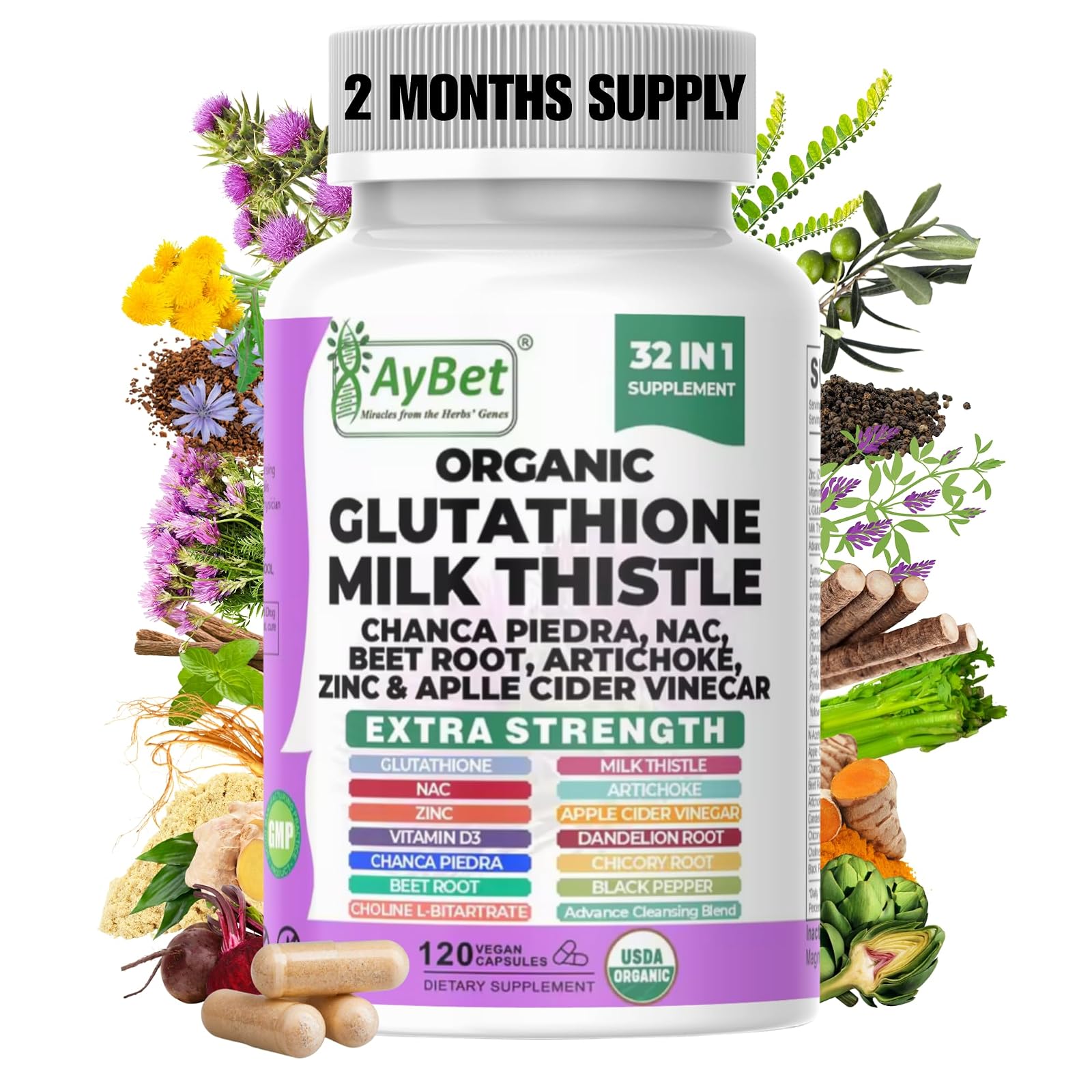 milk thistle antioxidant support capsules