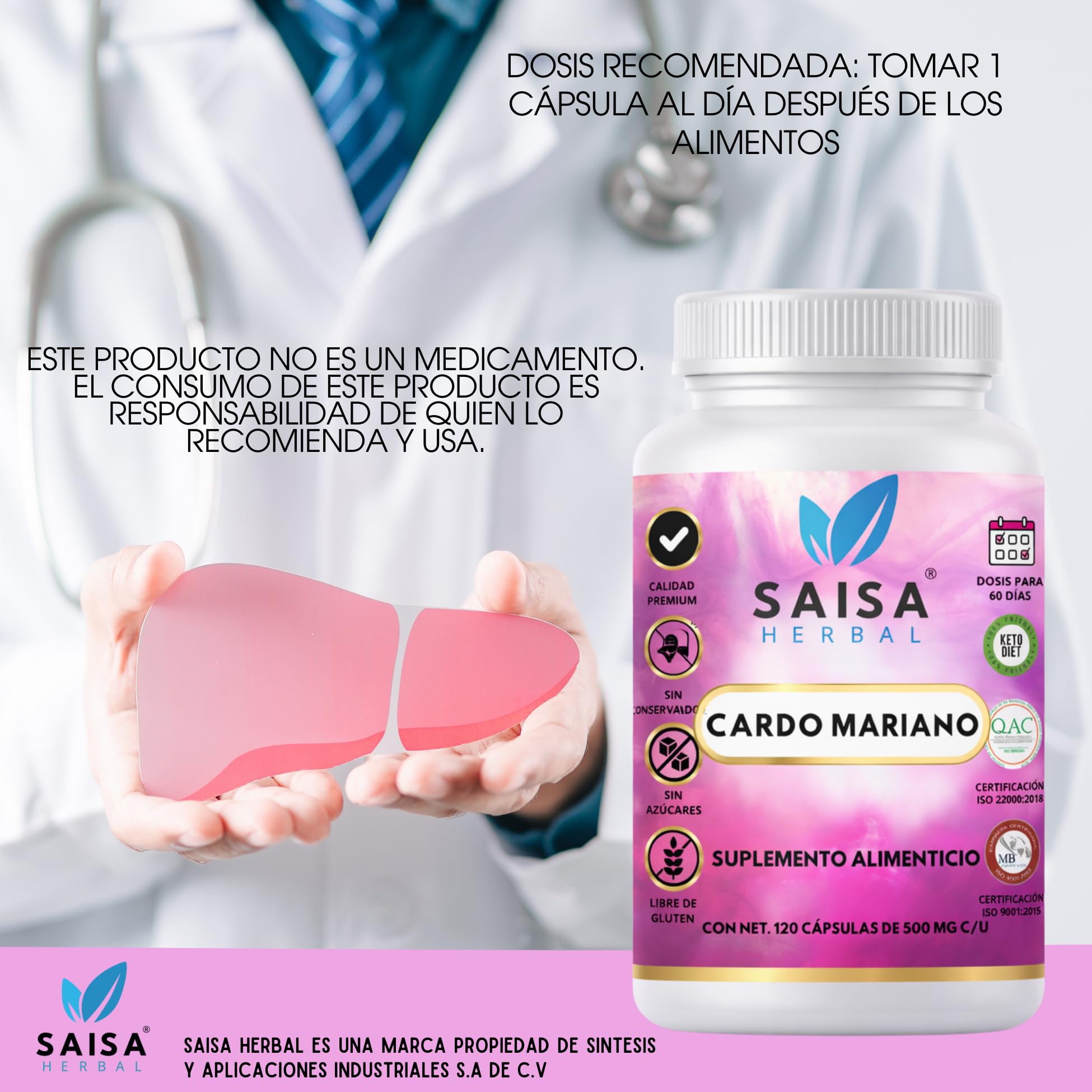Milk Thistle capsules for antioxidant support