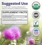 milk thistle capsules for antioxidant support