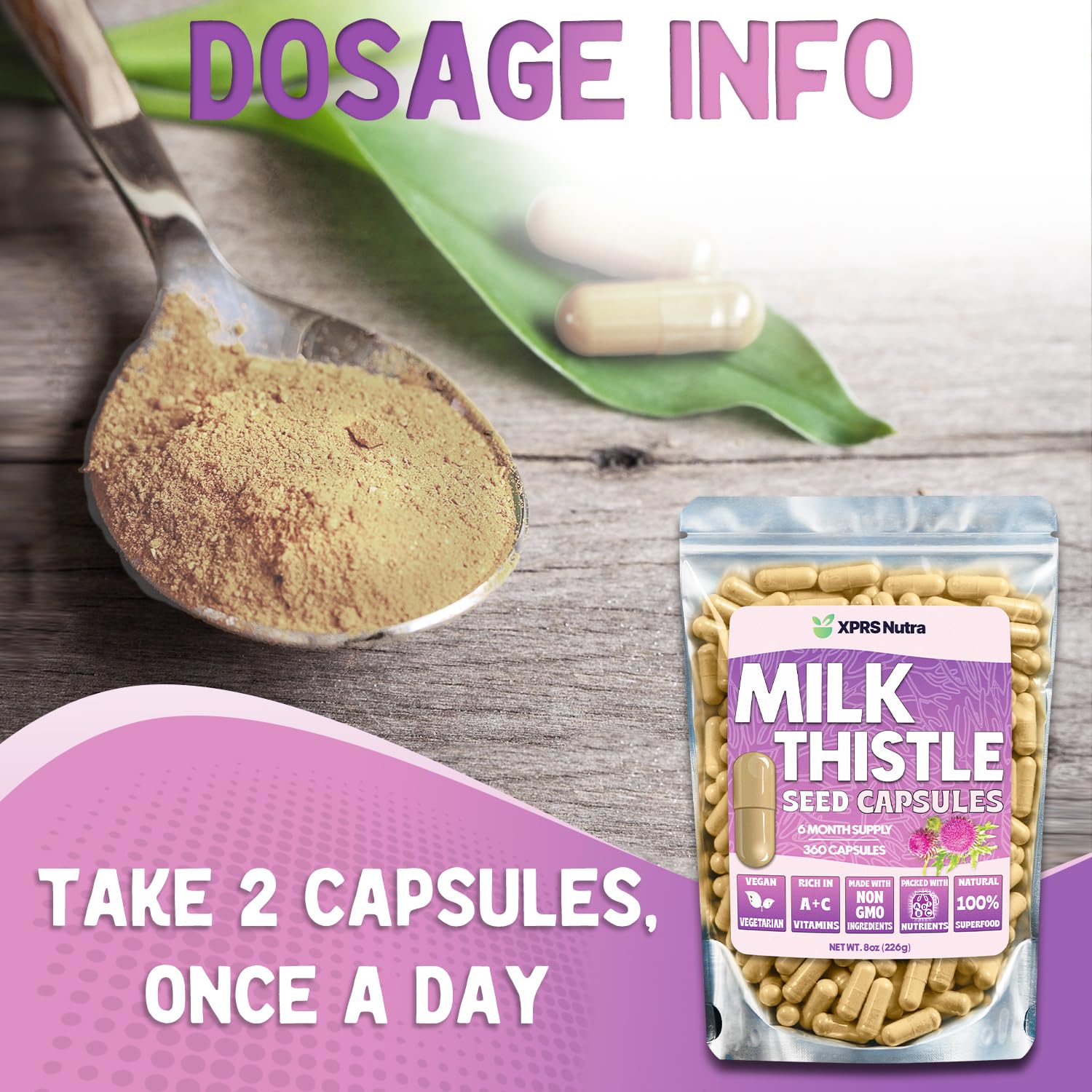 milk thistle capsules for daily use