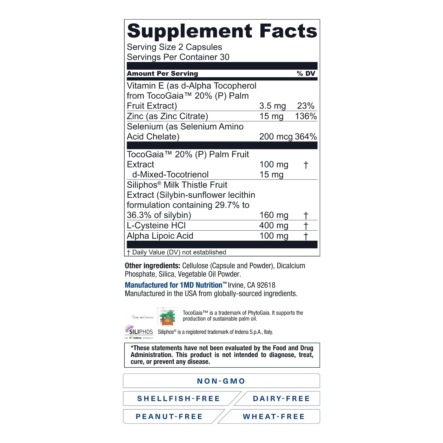 milk thistle capsules for detox support