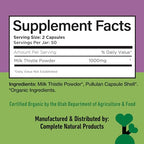 milk thistle capsules for detox support
