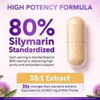 Milk Thistle capsules for detox support