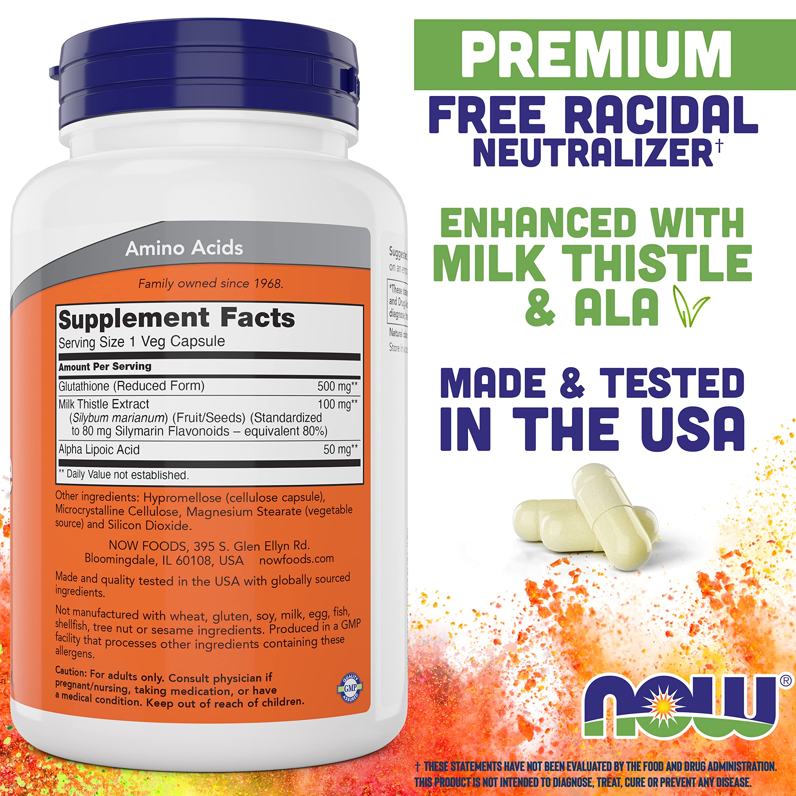 Milk thistle capsules for detox