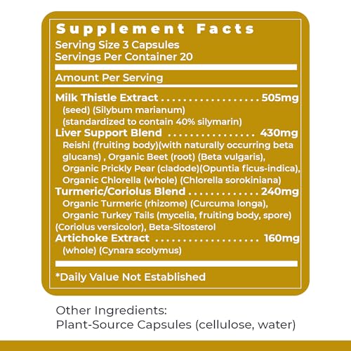 milk thistle capsules for detox