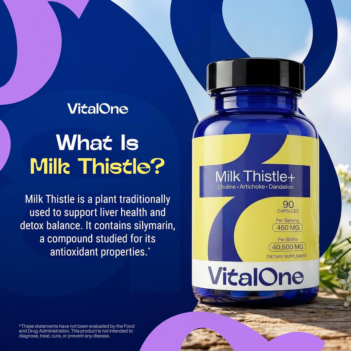 Milk Thistle capsules for detox