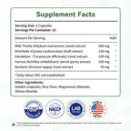 Milk Thistle capsules for digestive health