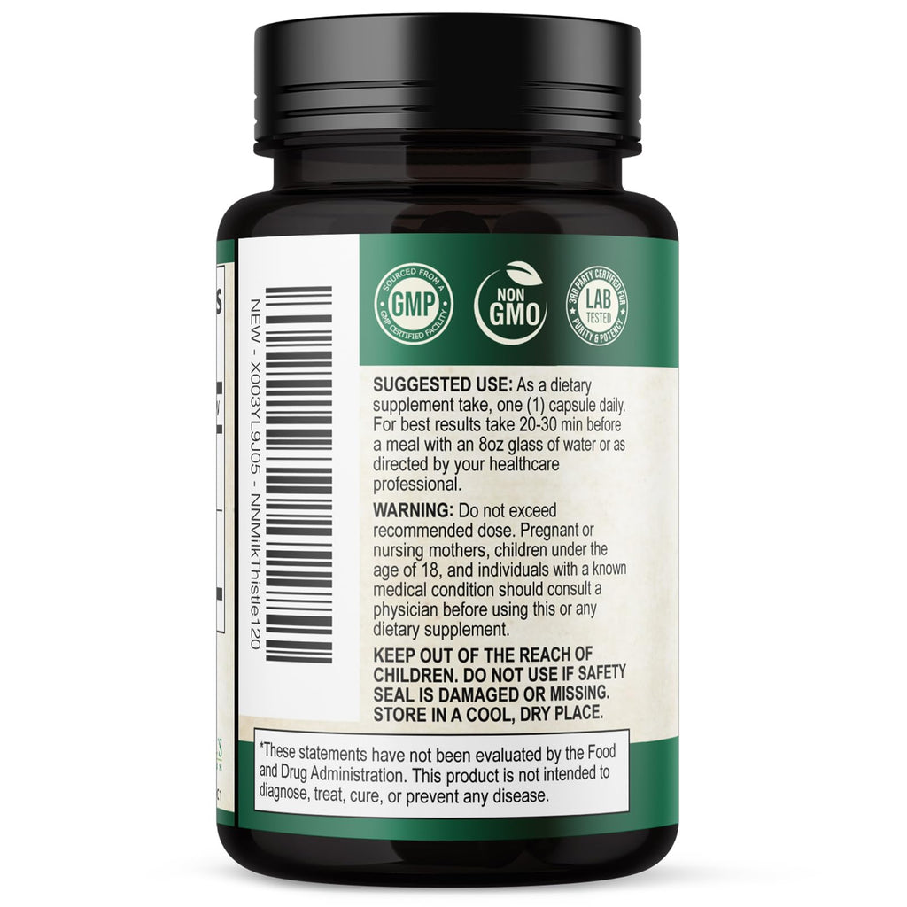 milk thistle capsules for digestive support