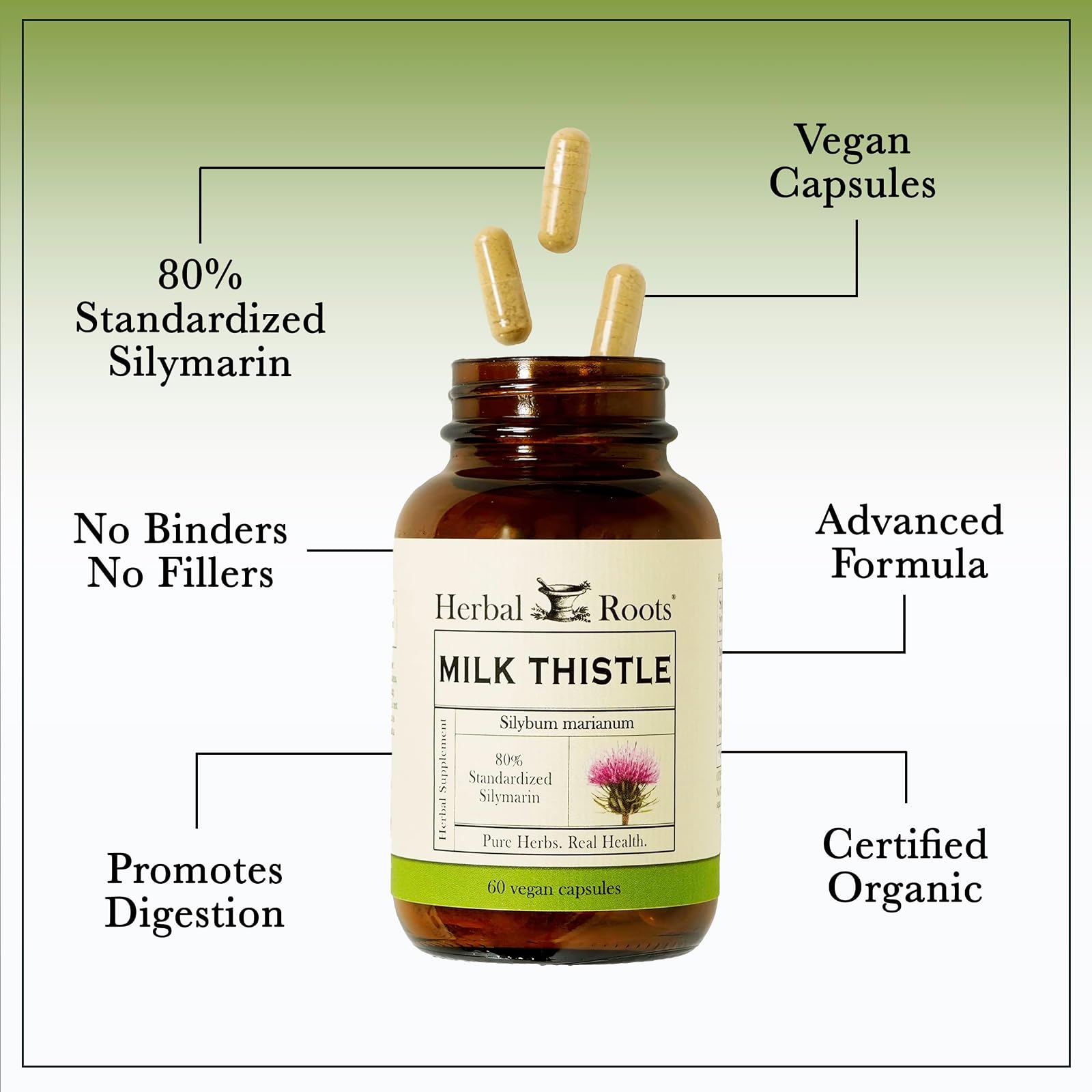 milk thistle capsules for digestive support